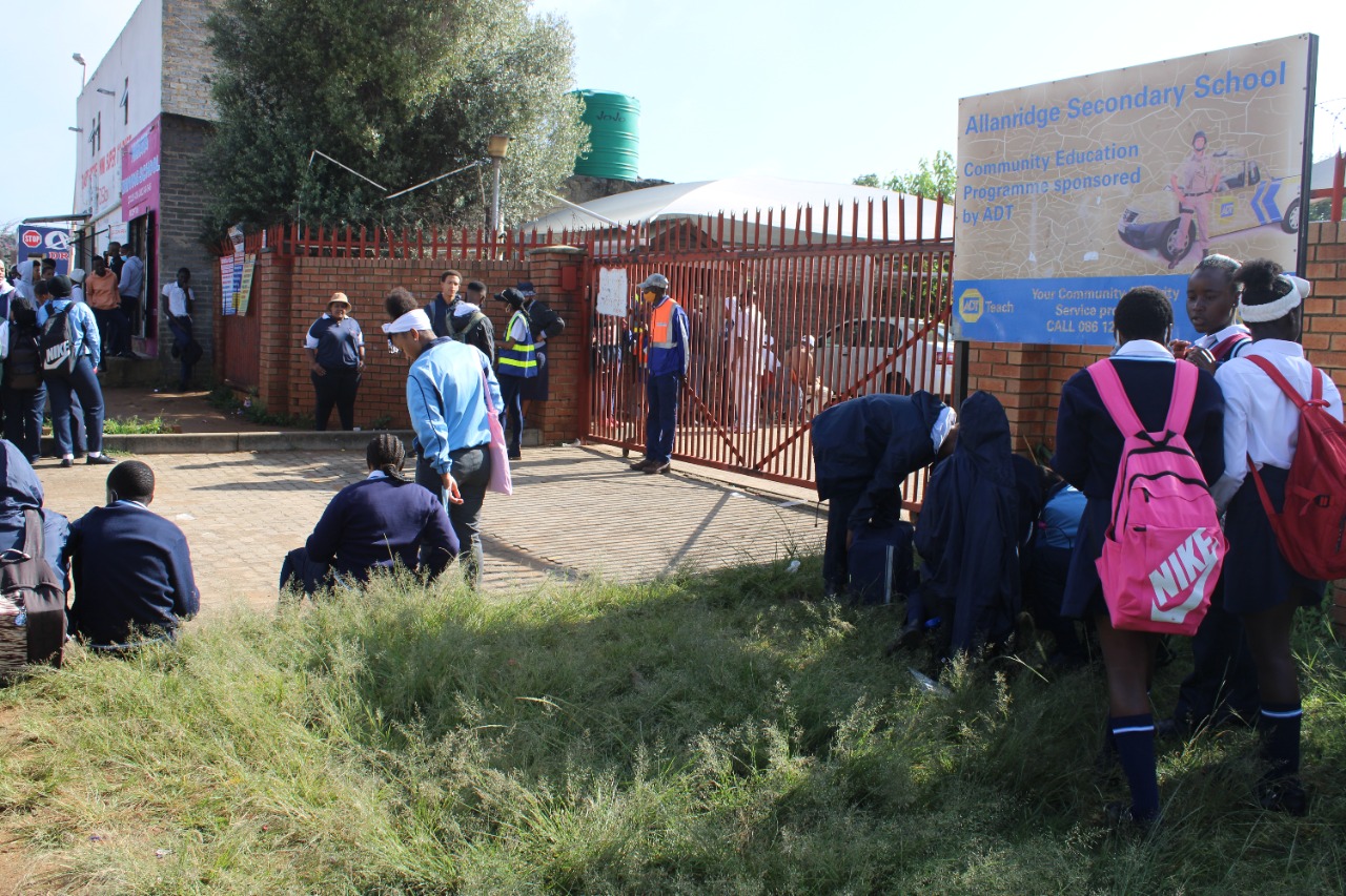 First day of school disrupted at Allanridge Secondary School | Kempton ...