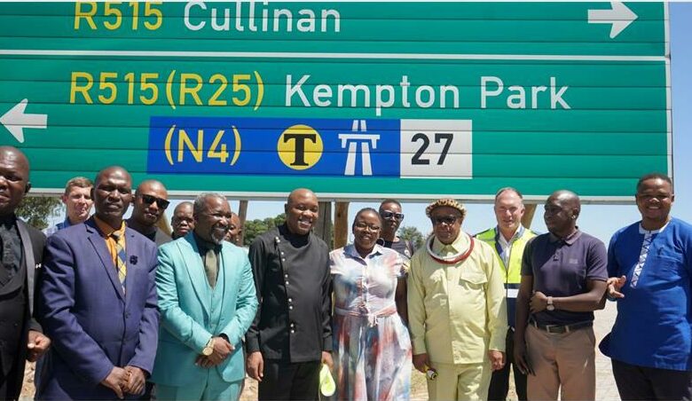 Gauteng MEC for Transport and Logistics officially reopens D483/R515 road | Kempton Express