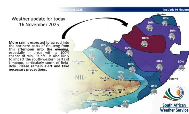 Heavy rain and flooding in Gauteng as more showers move in | Kempton ...