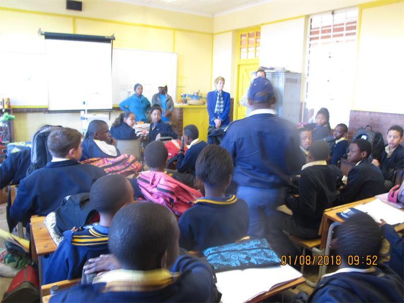 Primrose police visit primary schools to promote safety | Germiston ...