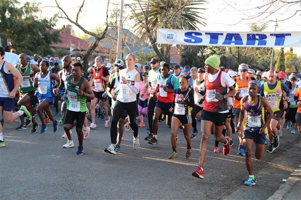 Runners race through the streets of Germiston in Fred Morrison Half ...