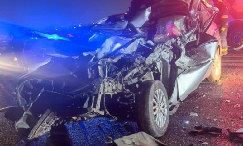 Passenger killed after sedan crashes into truck on N12 | Germiston City ...