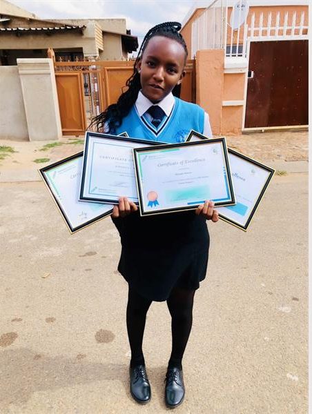 Grade 12 learner wishes peers good luck for exams | African Reporter