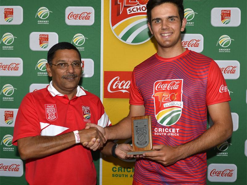 Local up-and-coming cricketer Matthew Erasmus of St Stithians College ...