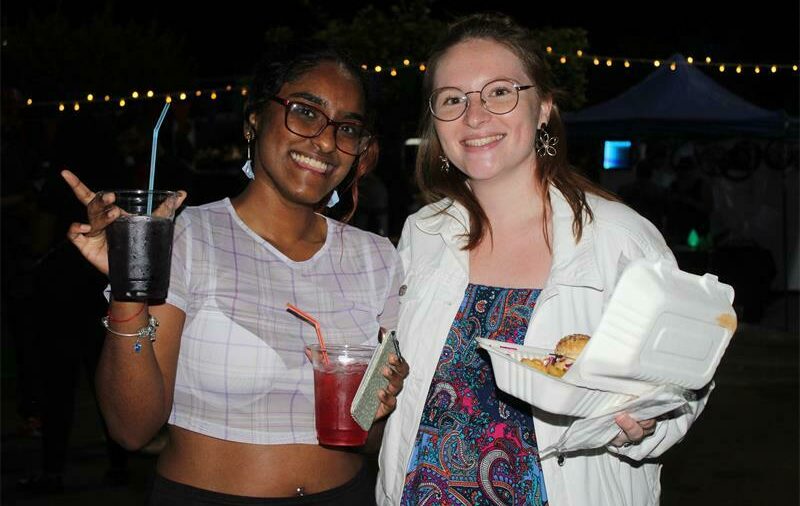 Community members enjoy a warm evening out at Chilli Lane Shopping ...