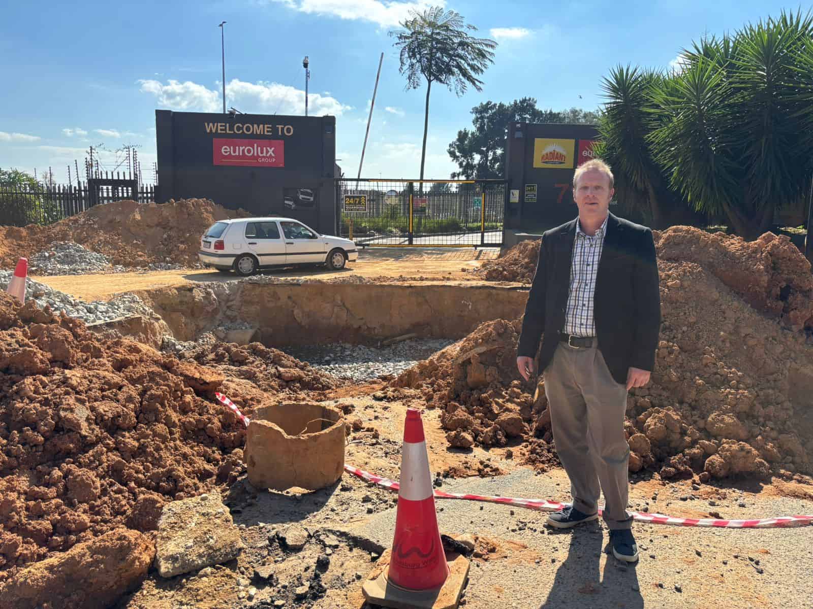 Repair work finally begins on damaged Wynberg road | Sandton Chronicle