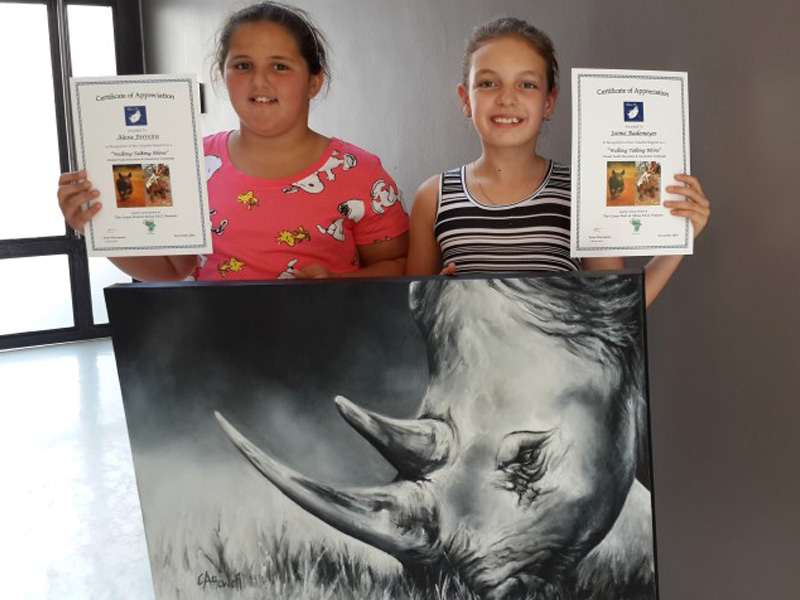 Persistence pays as 10-year olds raise R8000 for Rhino SA | Southern ...