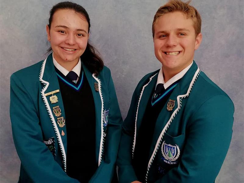 Hoërskool Dinamika’s head prefects | Southern Courier