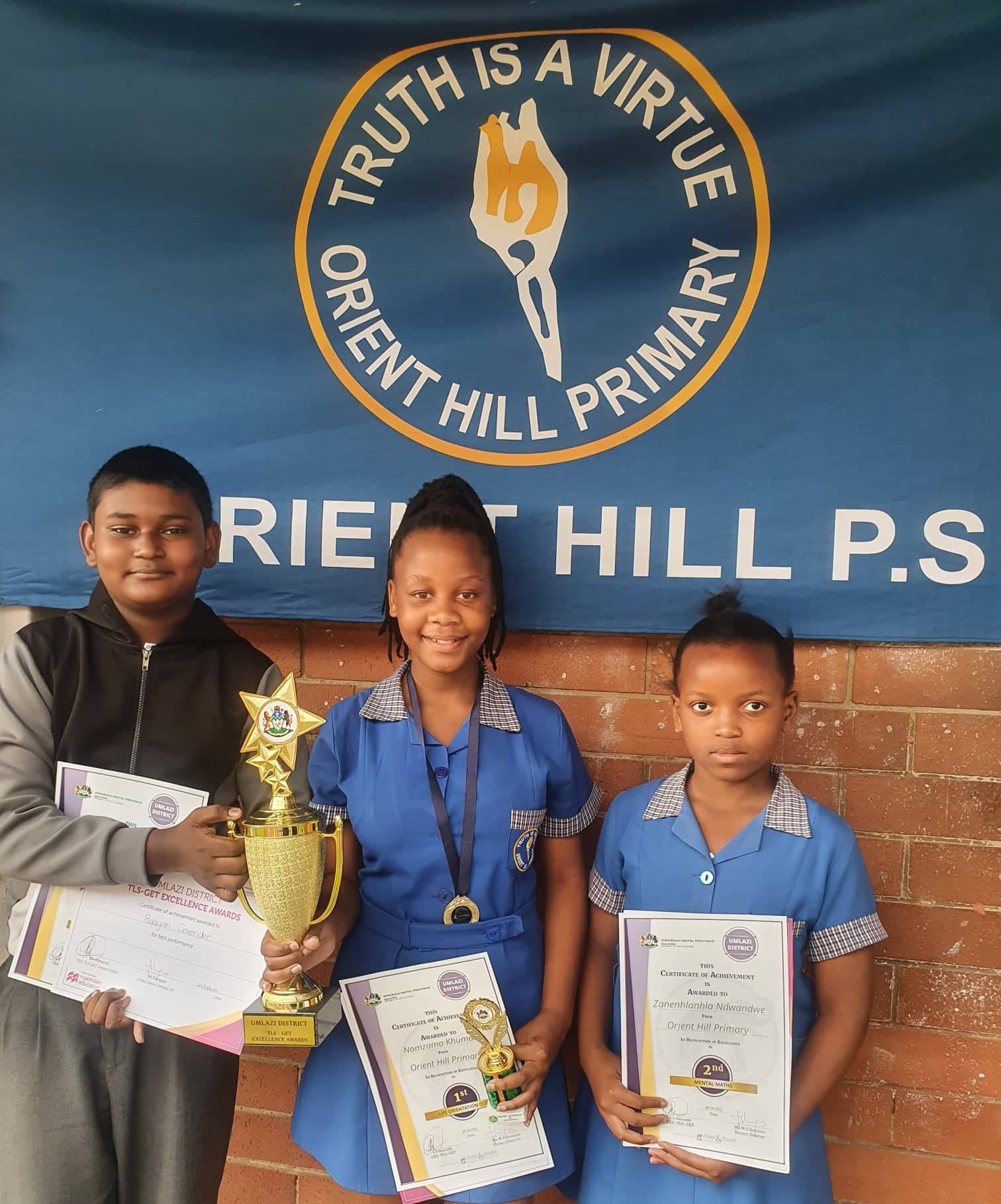 Orient Hills learners and their school scoop awards | South Coast Sun