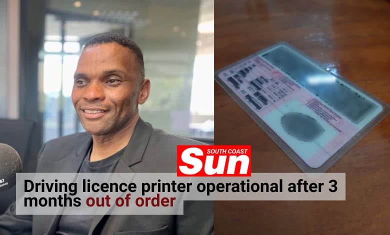 Driving licence card printer playing catch-up on backlog of 750 000 ...