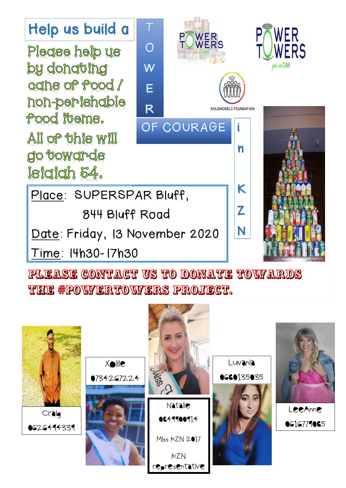 Help Natalie build the 'Tower of Courage' | Southlands Sun