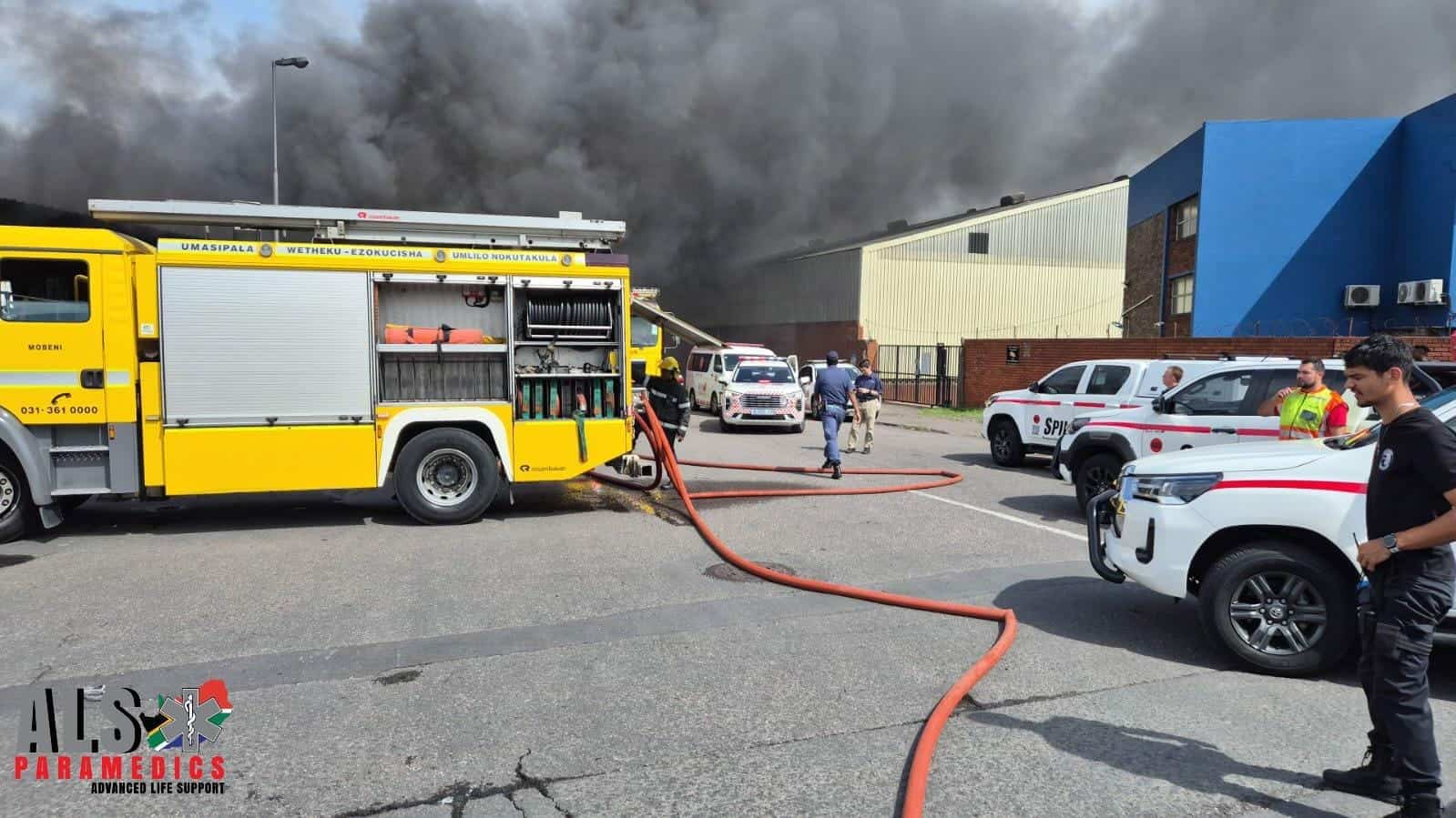 UPDATE: Workers evacuated as fire engulfs factory in Jacobs ...