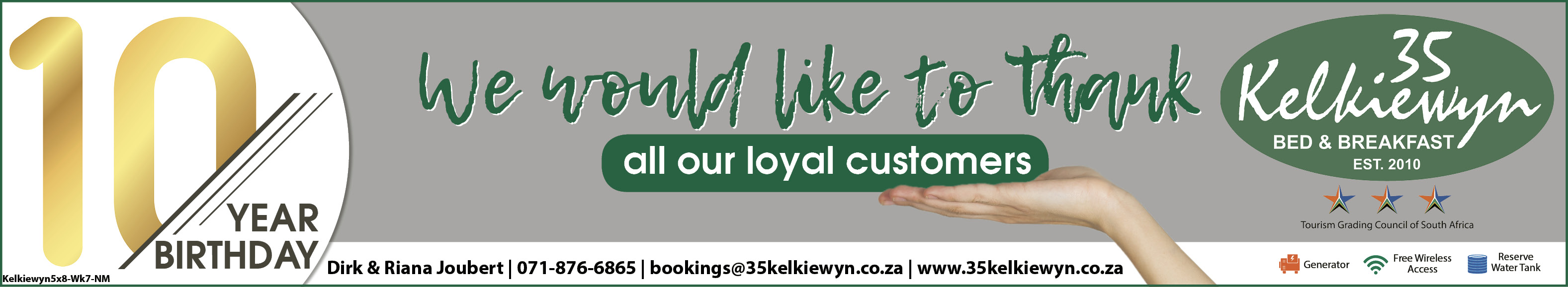 35 Kelkiewyn B&B: Celebrating 10 years of warm, homely comfort | Lowvelder