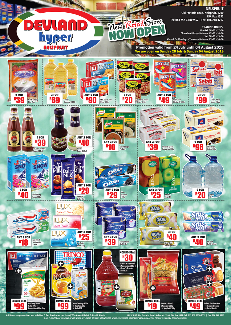 Check out these awesome month-end specials at Devland Hyper Nelspruit ...