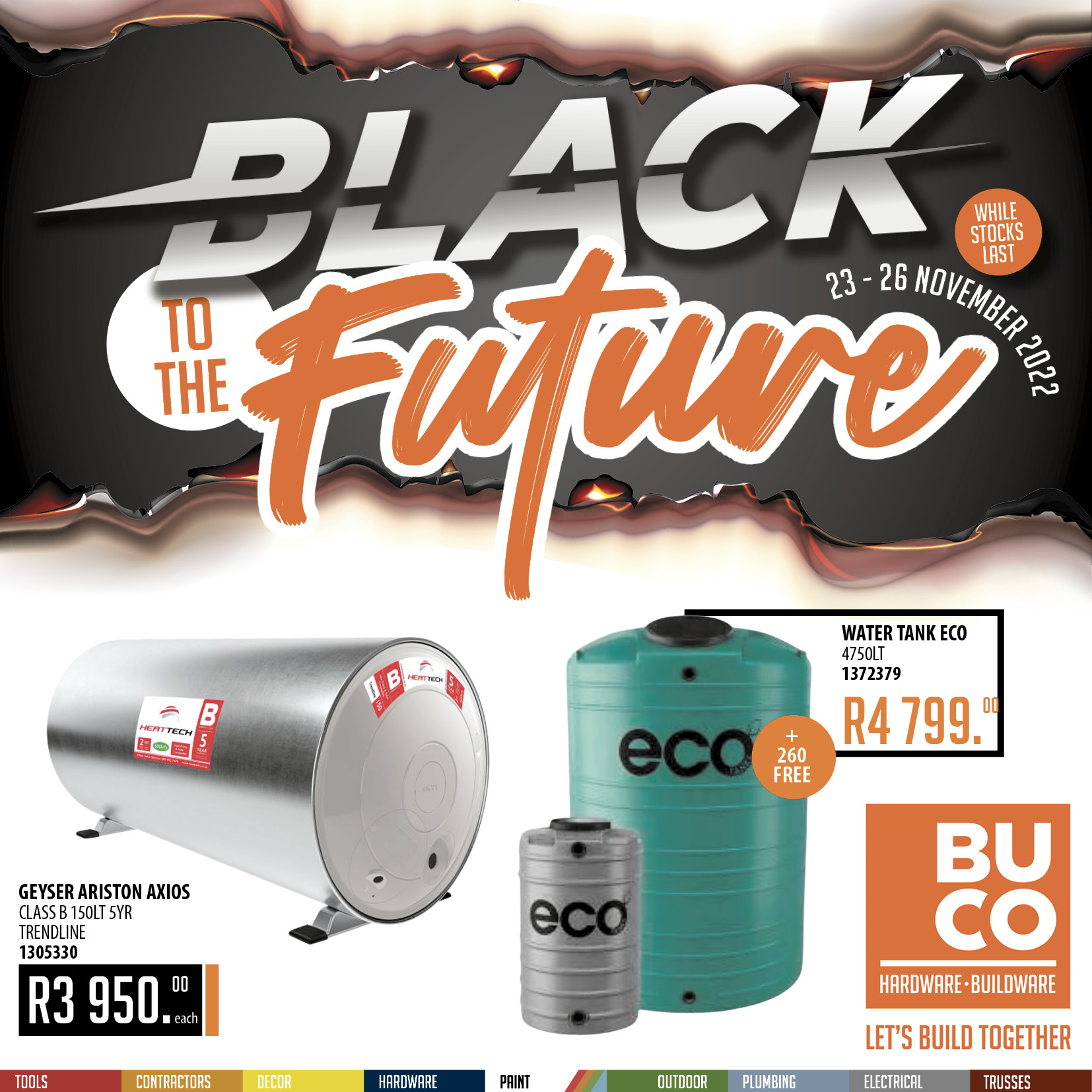 BUCO Hardware has its Black to the Future sale | Lowvelder