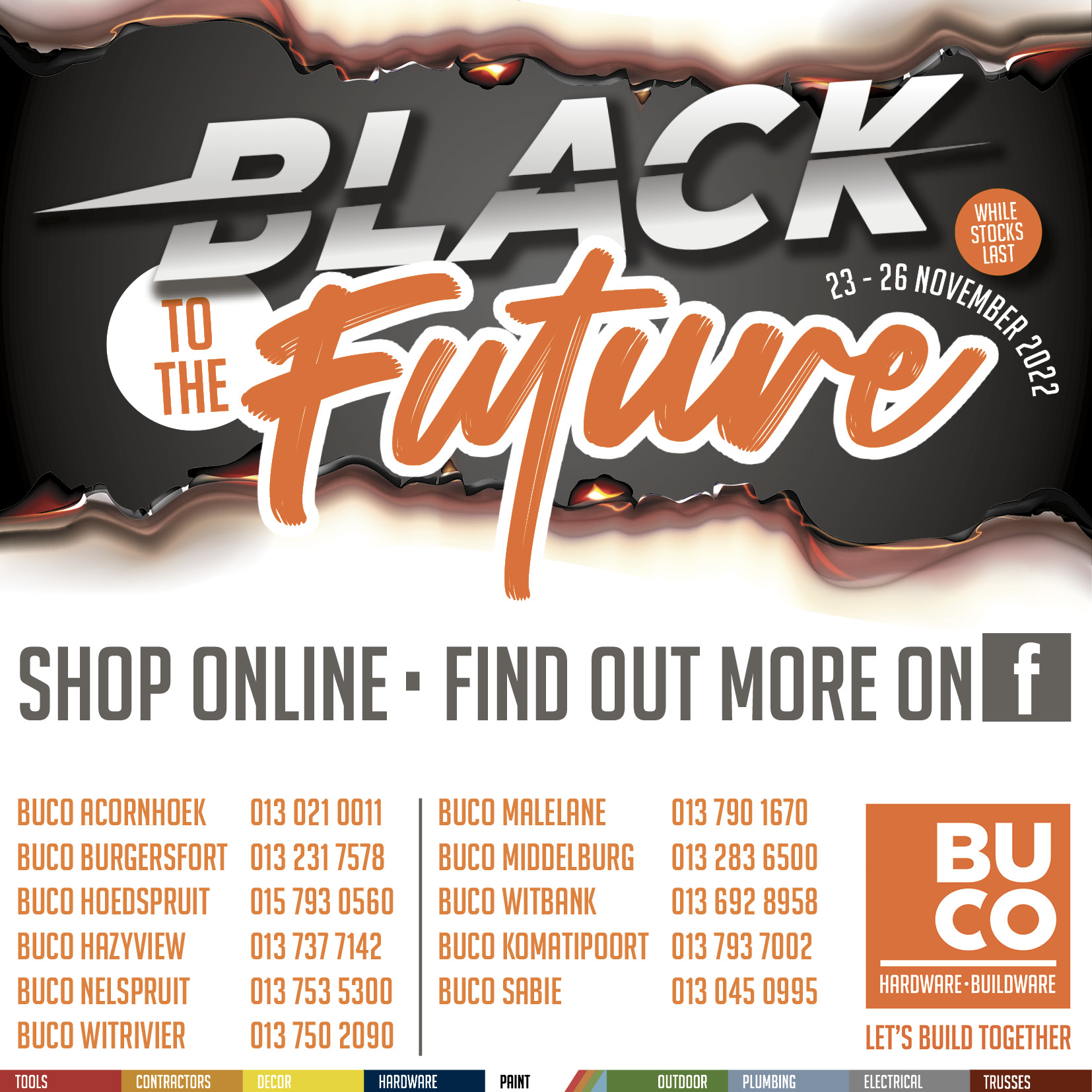 BUCO Hardware has its Black to the Future sale | Lowvelder