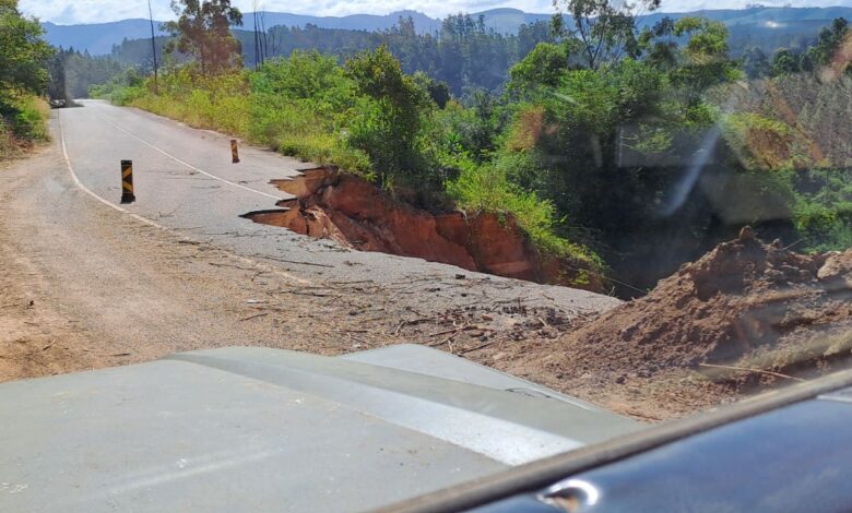 Visuals of flood-damaged R536 between Sabie and Hazyview | Lowvelder