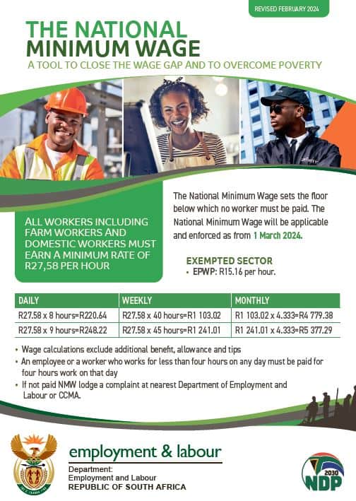Employment and labour minister announces minimum wage adjustment to R28.79 per hour | Lowvelder