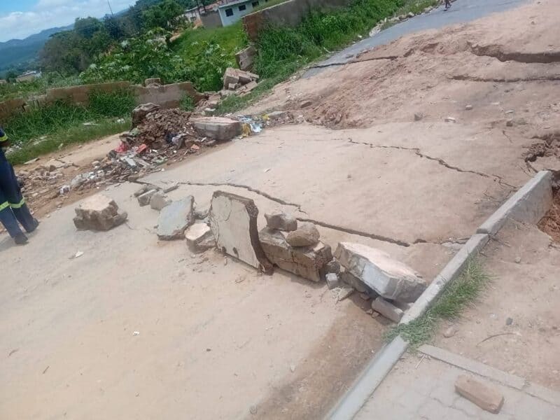 KaNyamazane bridge on Dr Enos Mabuza Drive collapses amid heavy rains ...