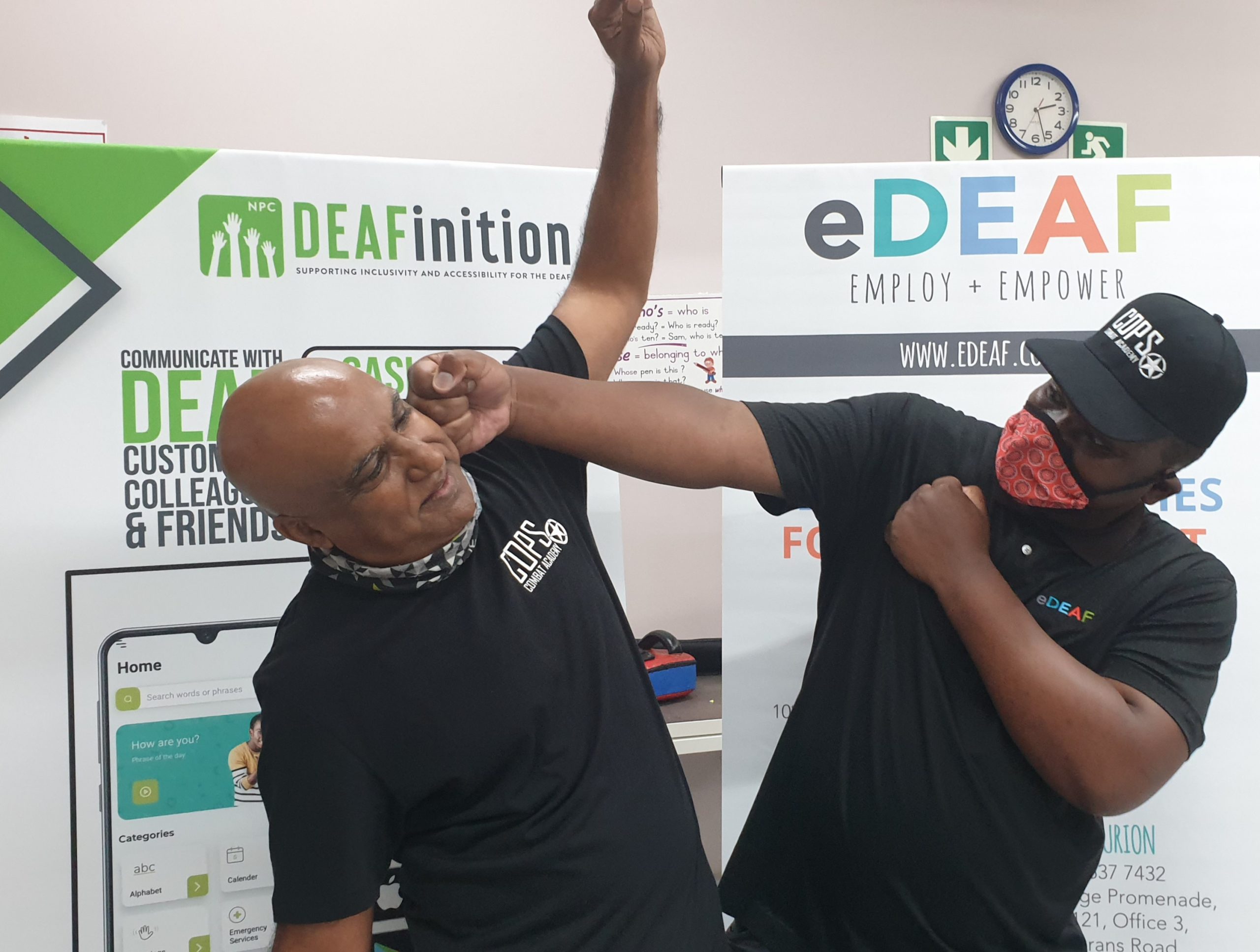 eDeaf staff take a jab at self defence | Berea Mail