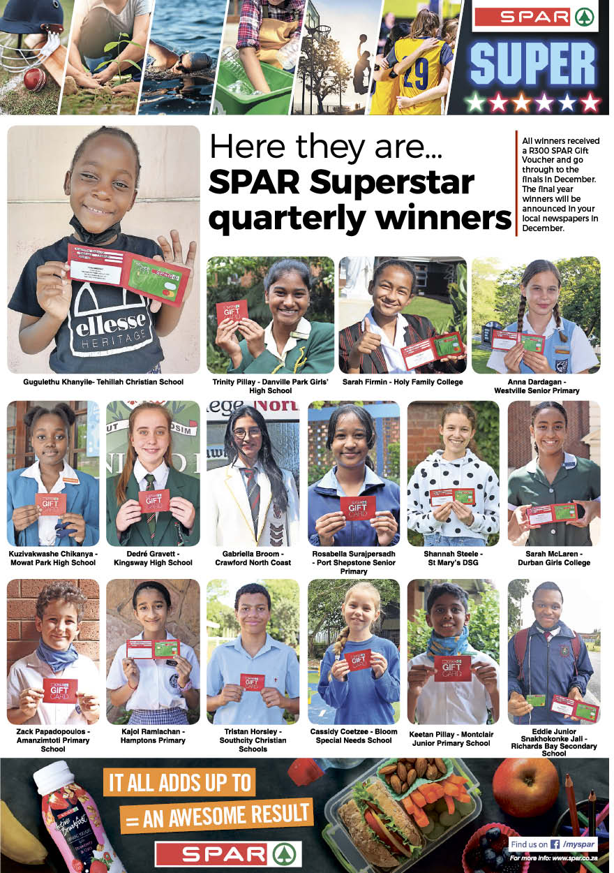 Spar Quarter Winners 2021 | Berea Mail