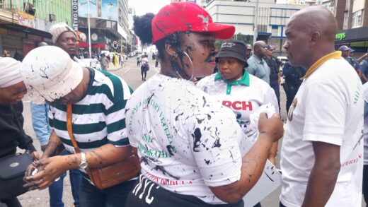 March and March protesters covered in paint | Berea Mail