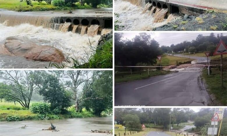 Bryanston’s Belgrave bridge closed as rain causes overtopping | Alex News