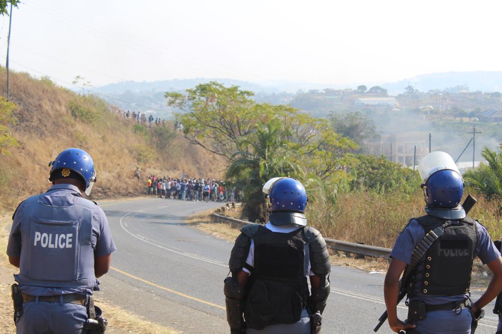 UPDATE: Police disperse more protesters en route for Scottburgh during ...