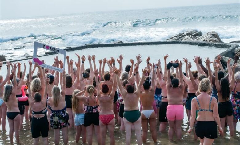 Secret swim at Ramsgate Beach celebrates cancer survivors | South Coast ...