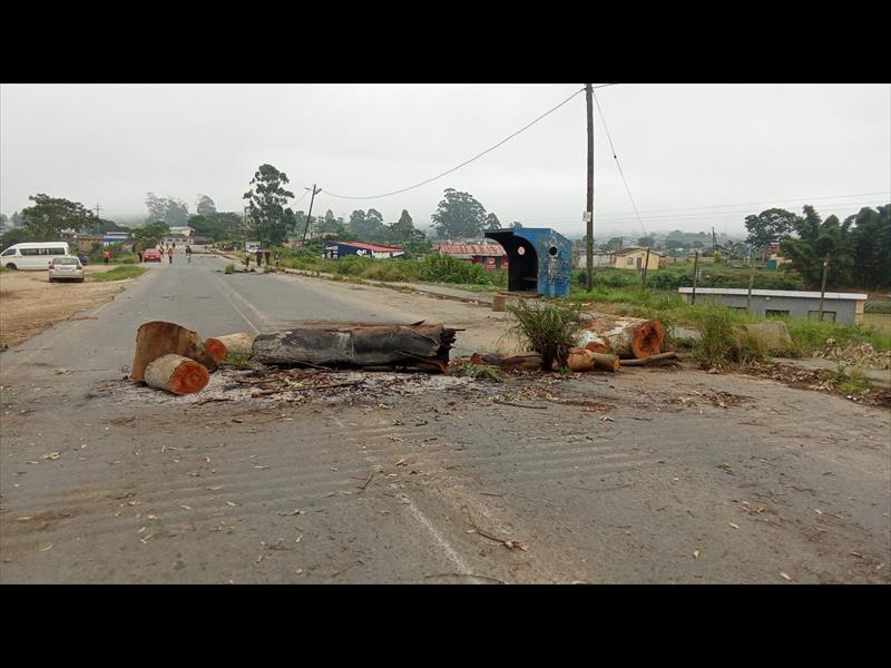 Day 2: Protest action continues at Oshabeni | South Coast Herald