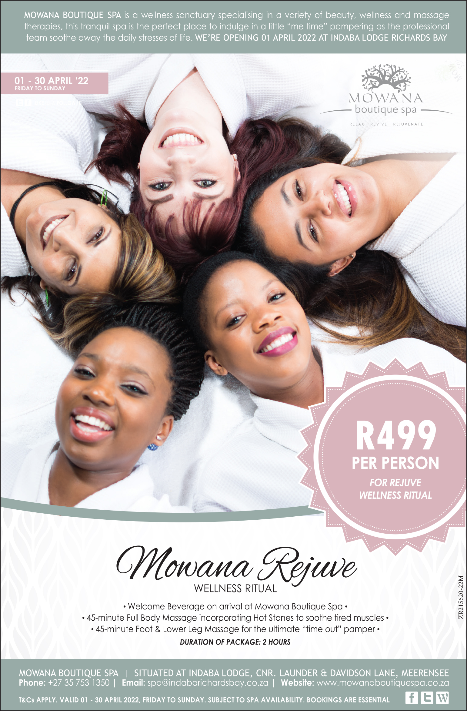 Mowana Boutique Spa is opening in April 2022 at Indaba Lodge Richards ...