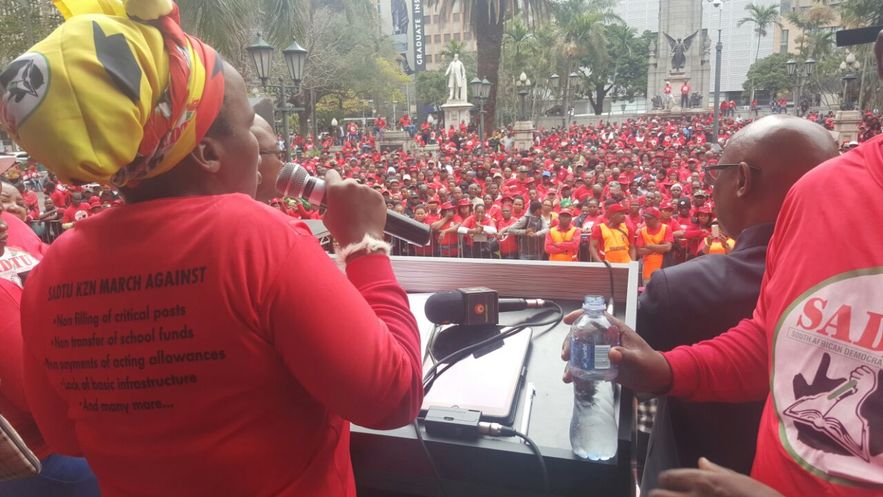 Sadtu teachers march criticised | Zululand Observer