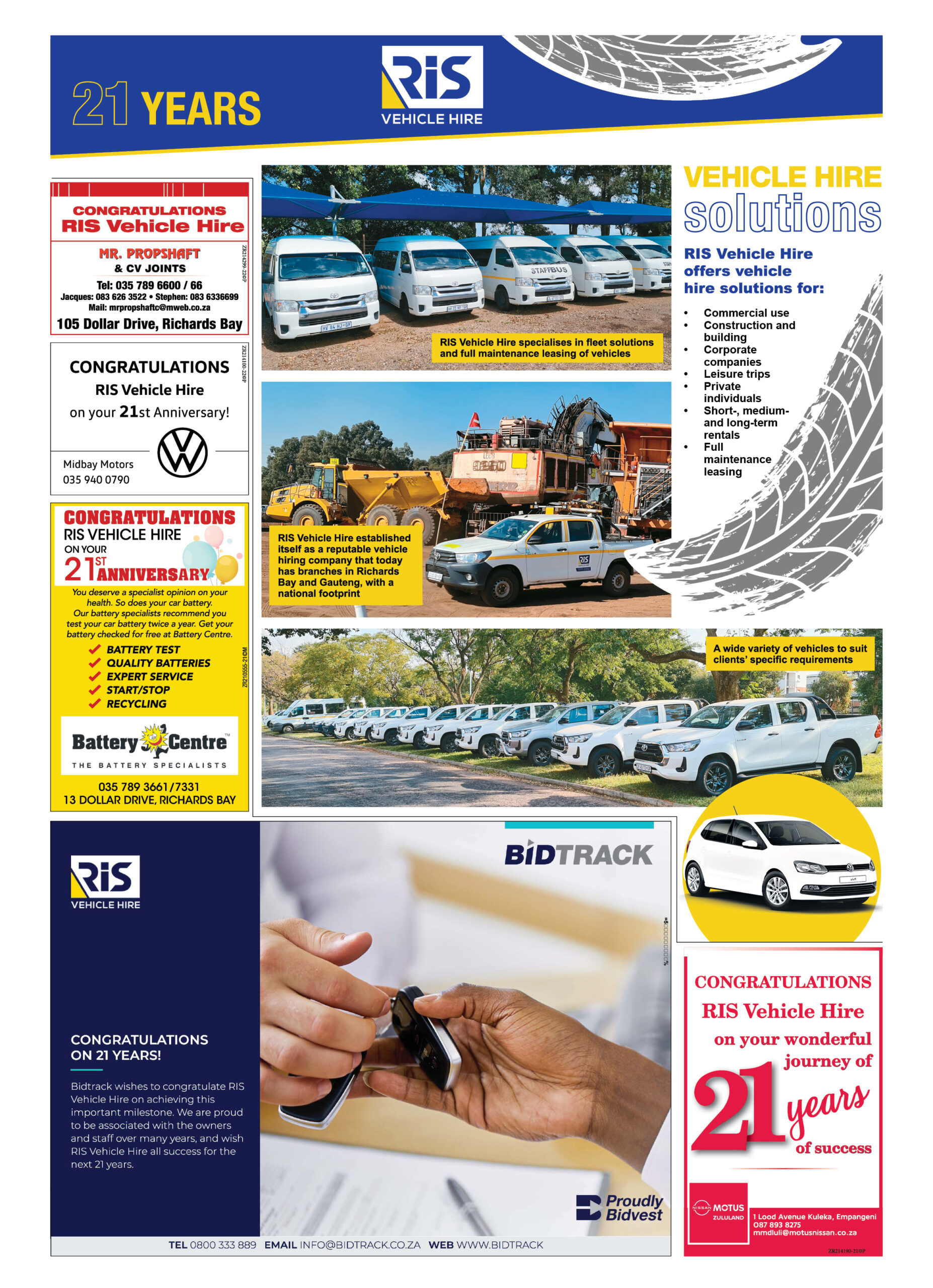 RIS - 21 Years of Service Excellence | Zululand Observer