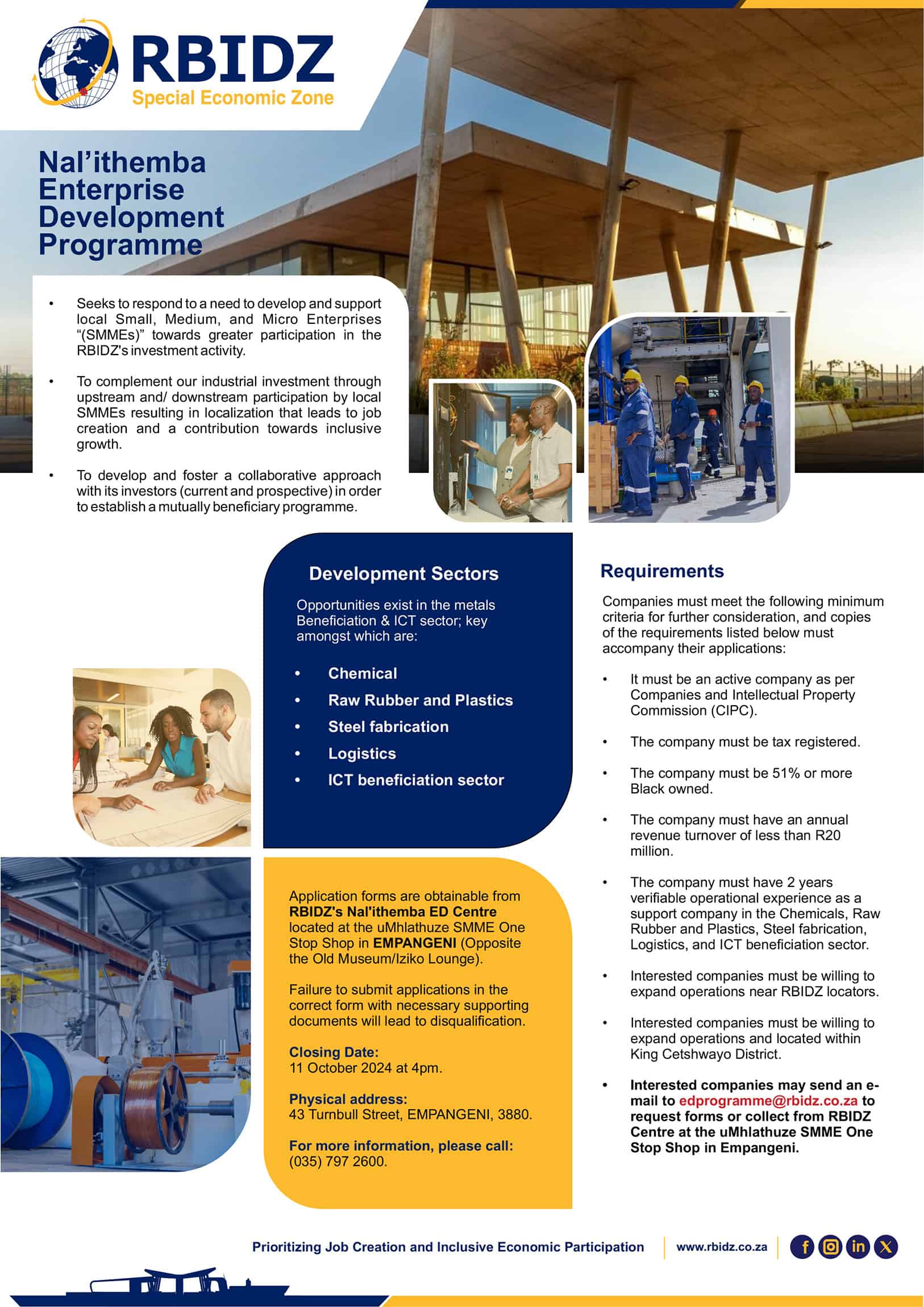 RBIDZ: Nal'ithemba Enterprise Development Programme | Zululand Observer