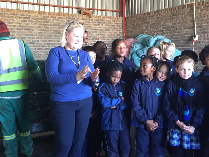 Ward councillor Deppe takes Kyalami Prep kids on tour of recycling ...