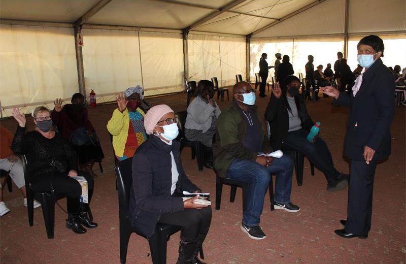 More than 1 300 locals have been vaccinated at Midrand Fire Station ...