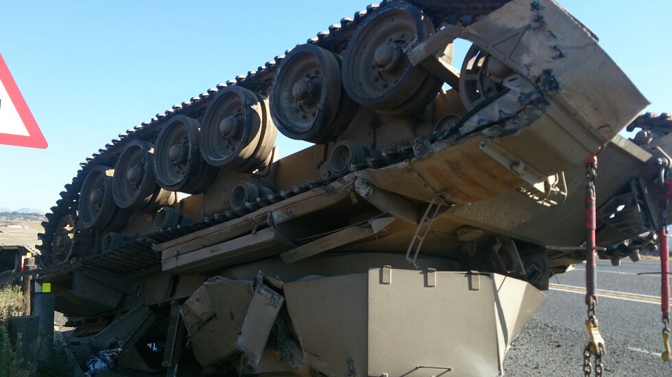 SANDF tank back on the road again after Van Reenen crash | Northern ...