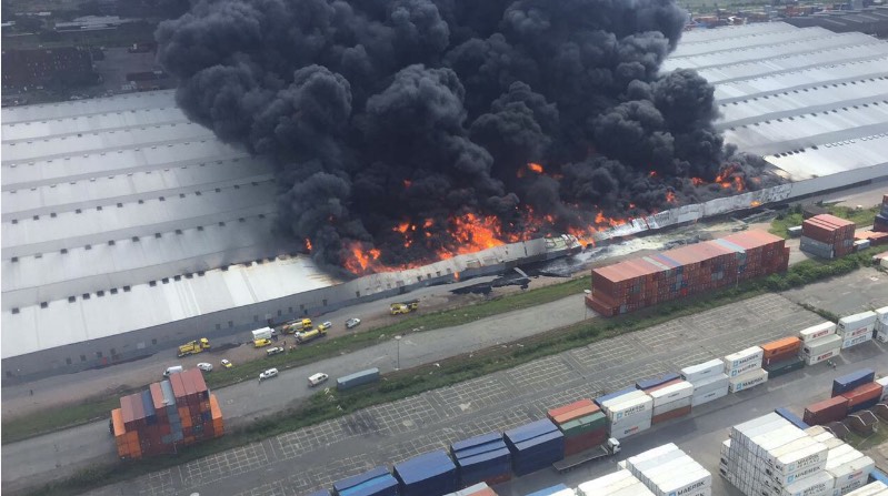 Breaking News: Massive fire at Durban Warehouse near the docks can be ...