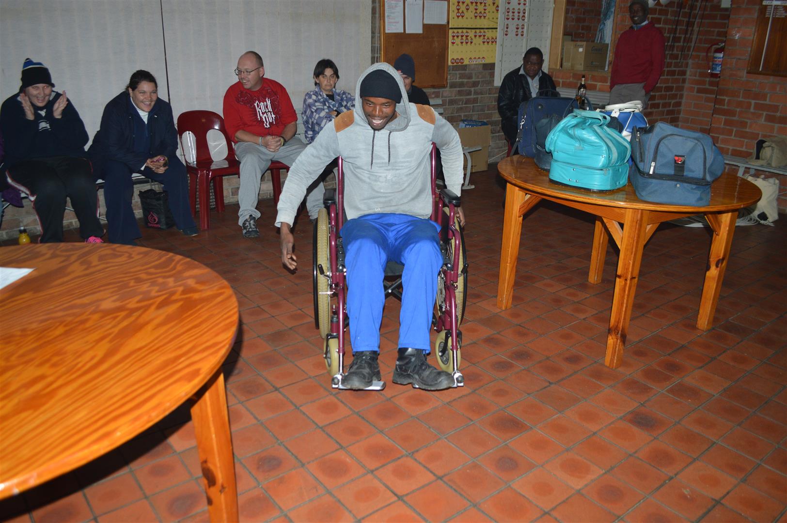 The able-bodied try their hand at wheelchair racing to raise money for ...