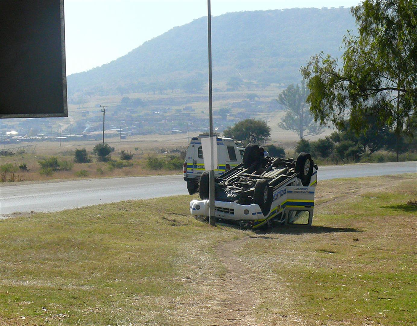 DUNDEE KZN: Oil spill results in police van overturning | Northern ...