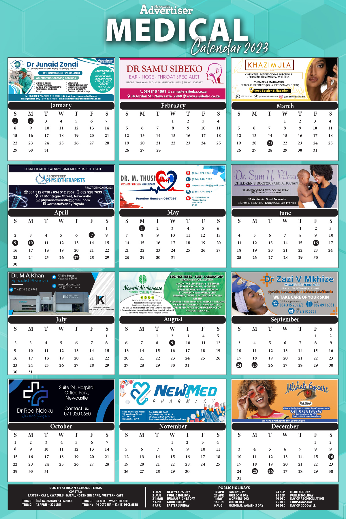 Medical Calendar 2023 | Northern Natal News