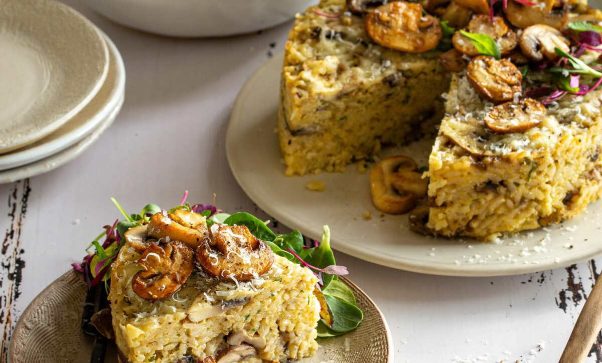 Meat-free Monday: Mushroom risotto cake | Northern Natal News