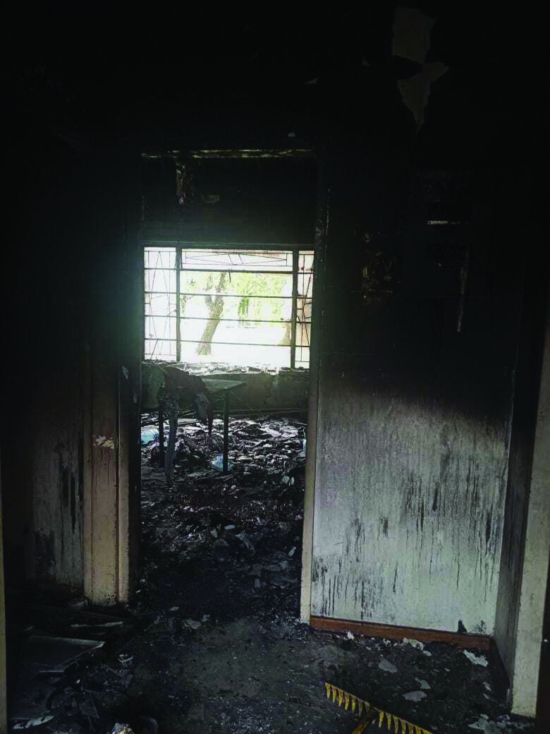 Load-shedding and no water results in fire gutting Durnacol home ...