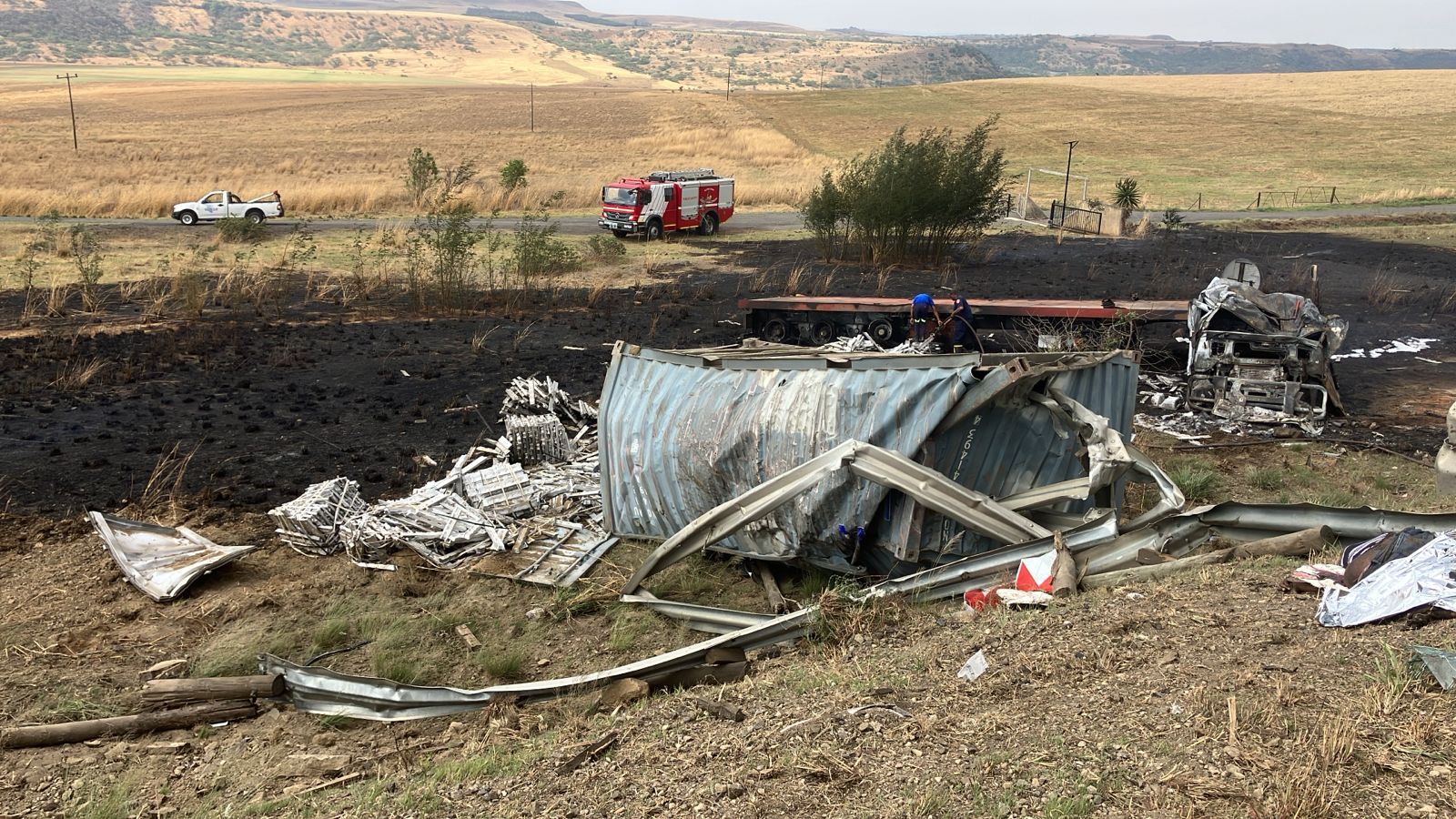 One dead in crash as vehicle catches fire | Northern Natal News
