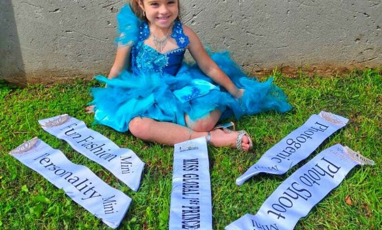 Zaylee Els crowned 1st Princess at Miss Global Princess SA | Northern ...