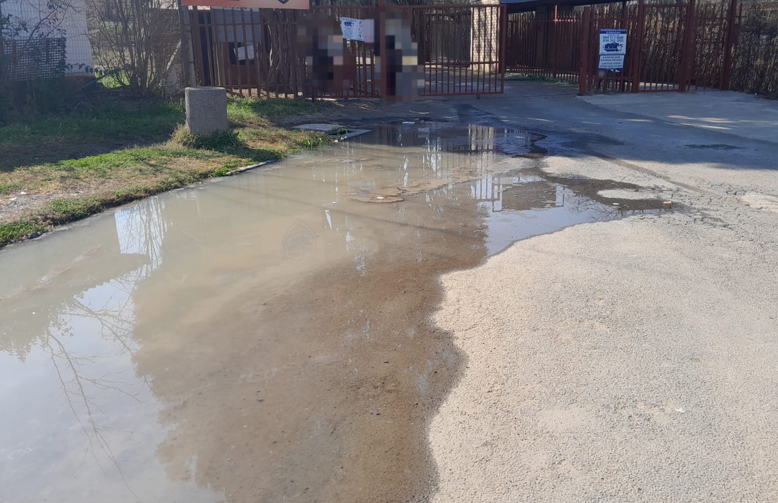 Pool of stinky sewer water outside Estcourt school | Northern Natal News