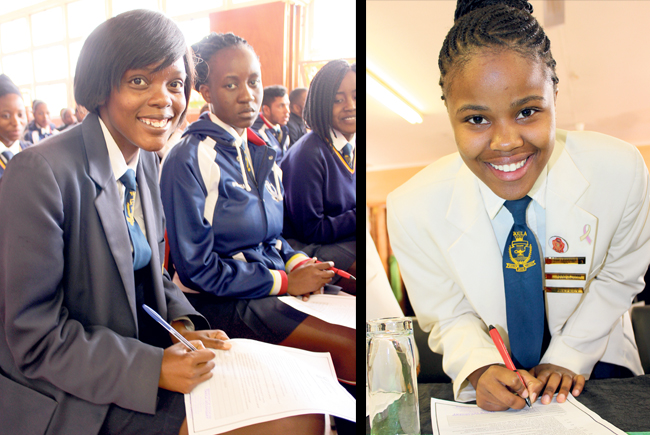 Grade 12s sign exam pledge | Review