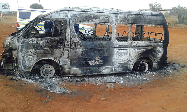 Taxi violence - vehicles set alight | Review