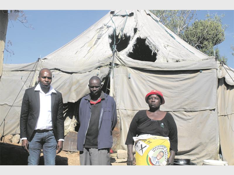 Mathoho Foundation pledge to build a house for family living in tent ...
