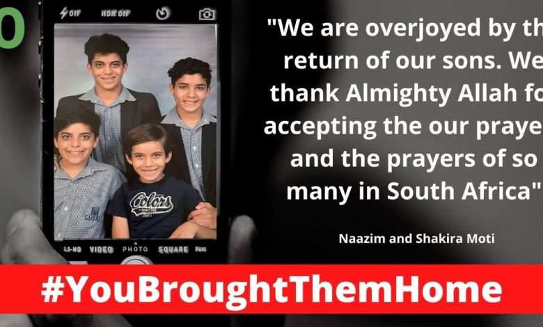 Reunited with parents, Moti brothers are ‘in good spirits’